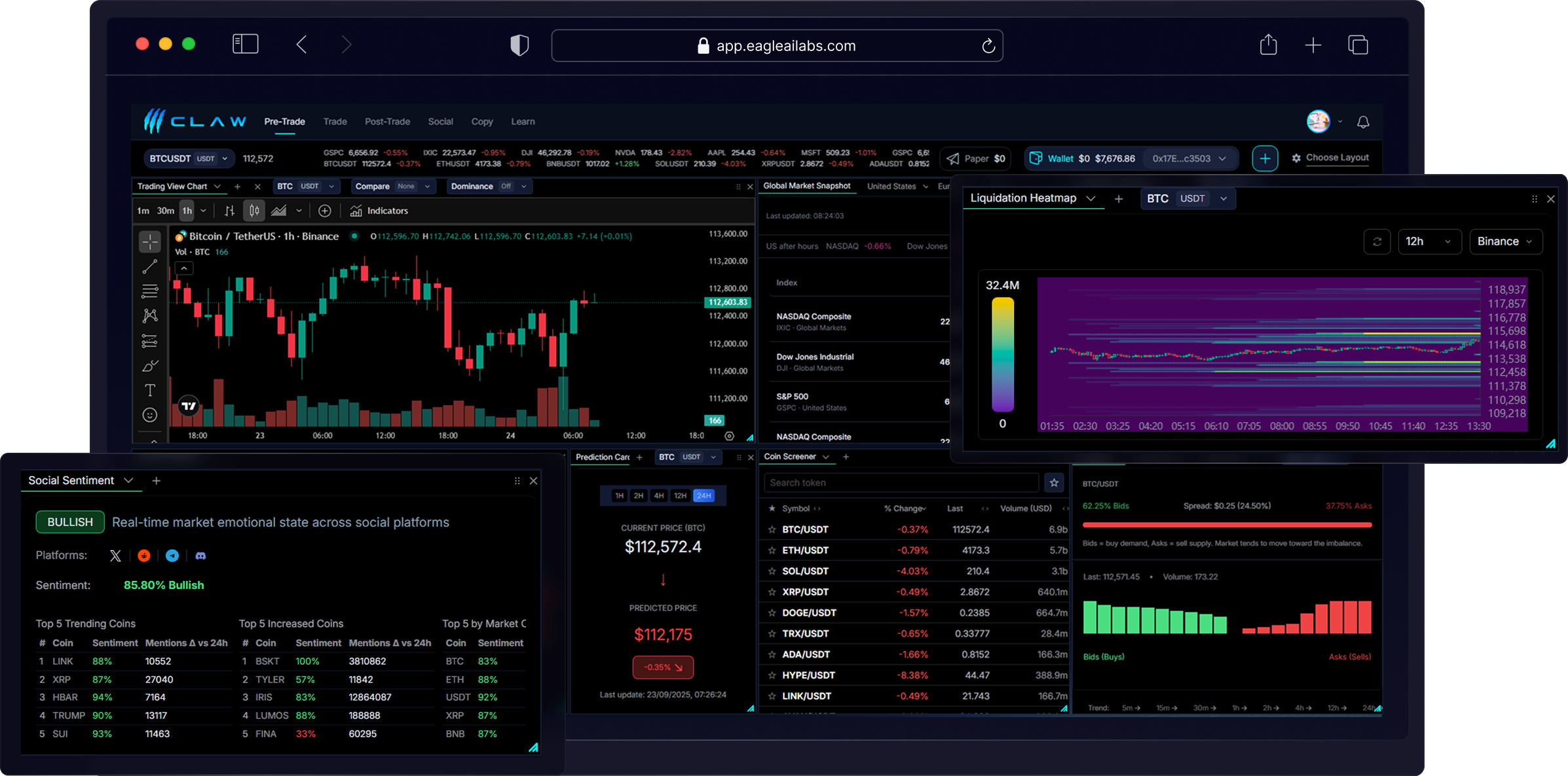 CLAW - Crypto Trading Platform